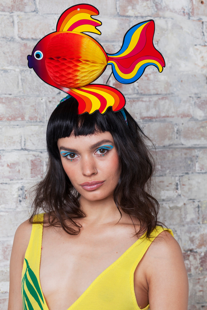 Large Tropical Fish Headpiece with Fold-Away Body – Ciara Monahan